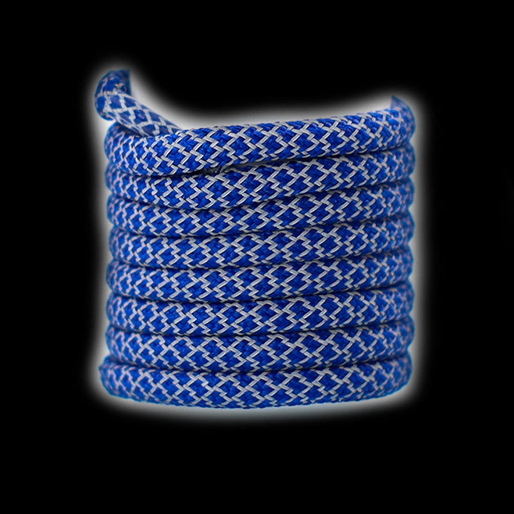 Ocean Blue 3M Reflective Round Shoelaces – GLACÉ Inc.